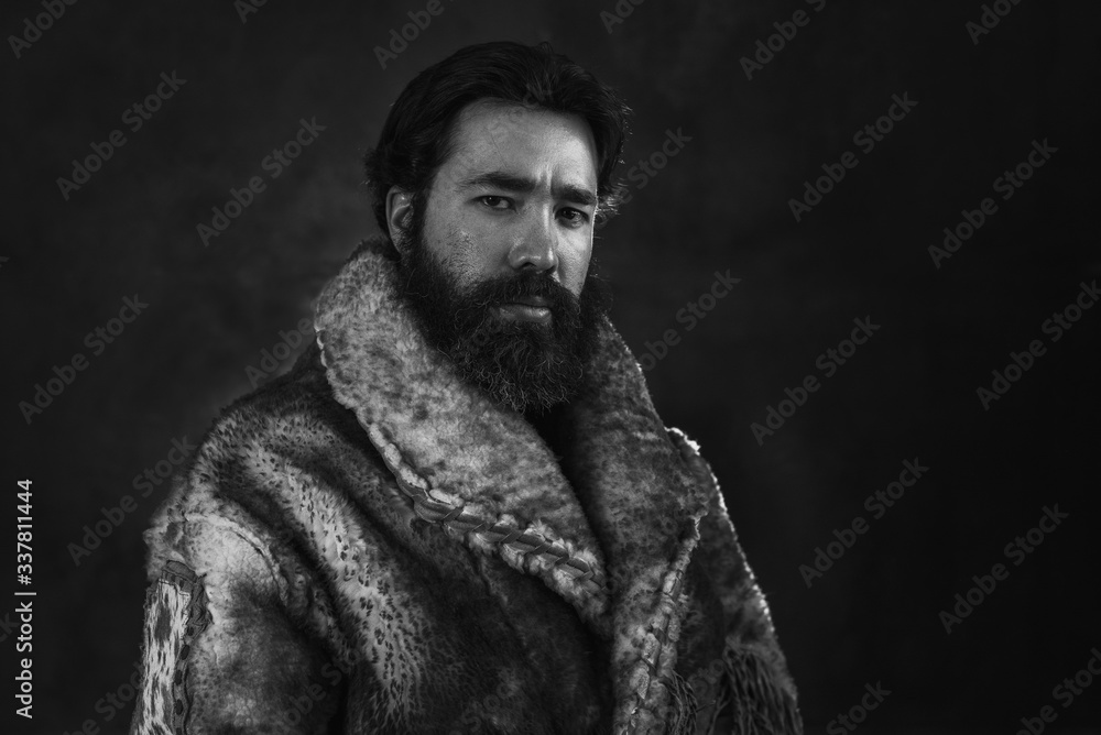 Lord Medieval, Handsome Guy warrior Viking Concept historical photo ...