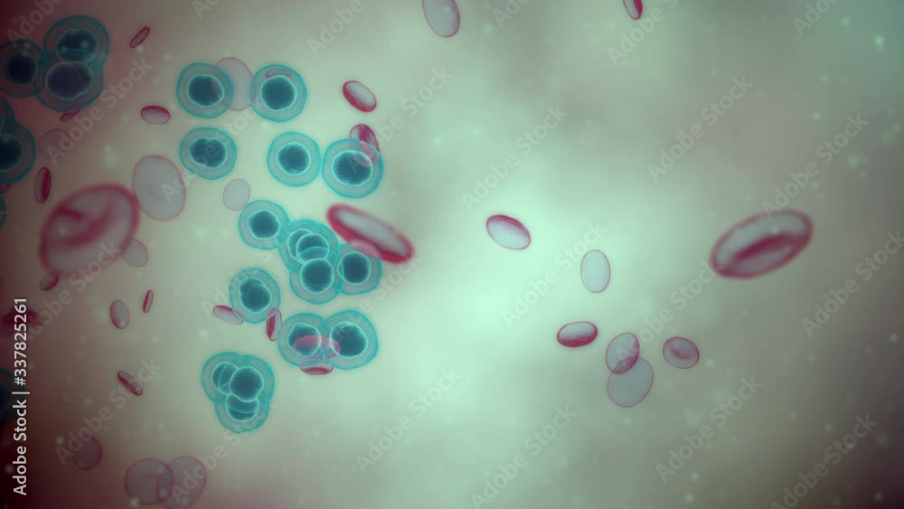 Distribution of the virus in zombies. Zombie apocalypse. Viral cell ...