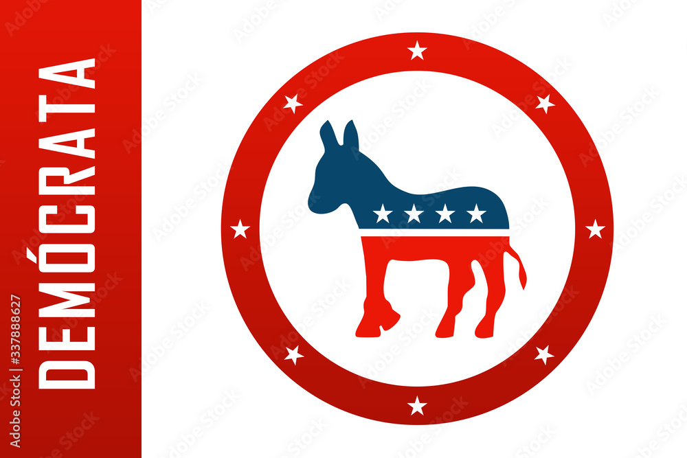 Demócrata Burro Elección Presidencial 2020 Estados Unidos Voto Stock ...