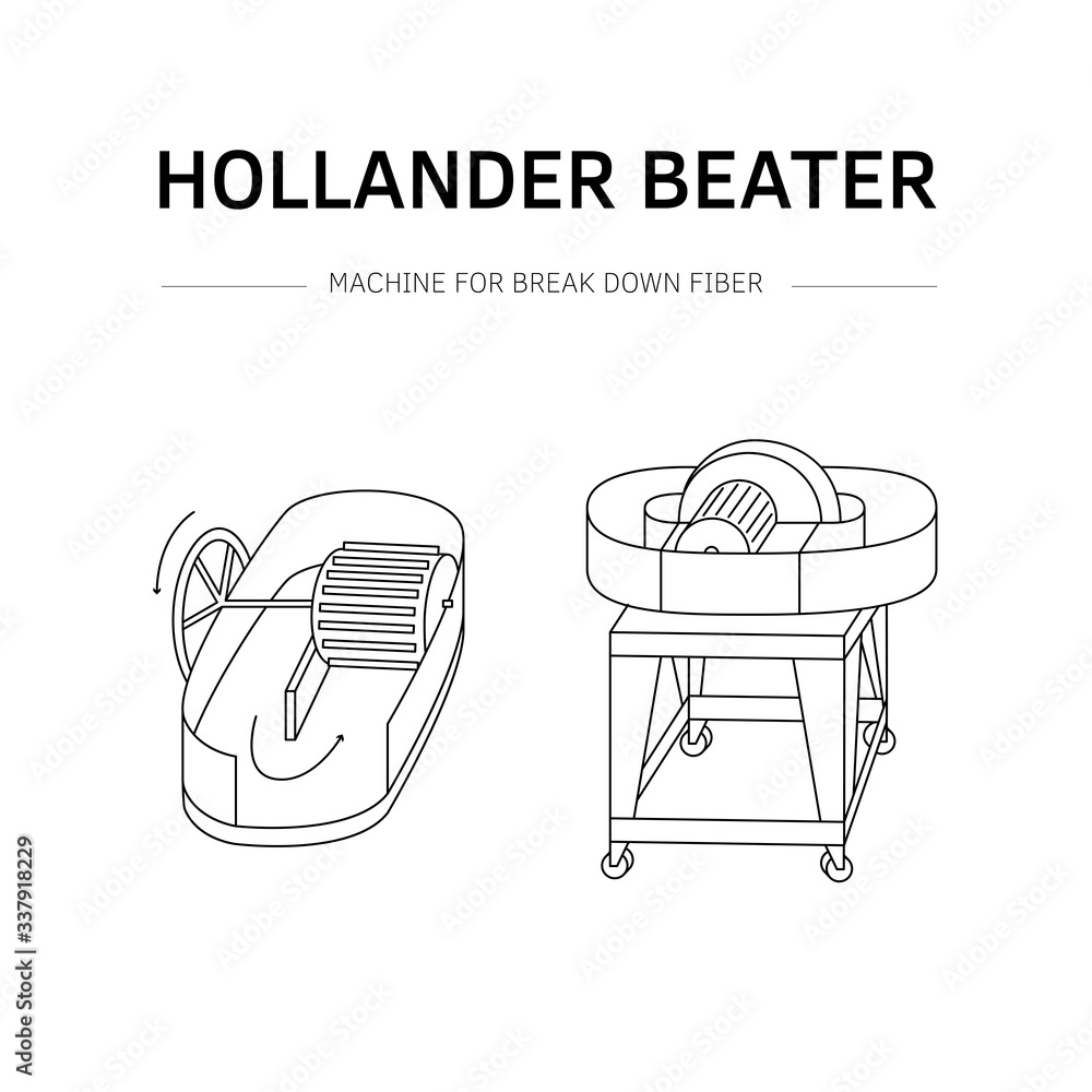 Vetor de Vector illustration. Thin line icon set of equipment for hand ...