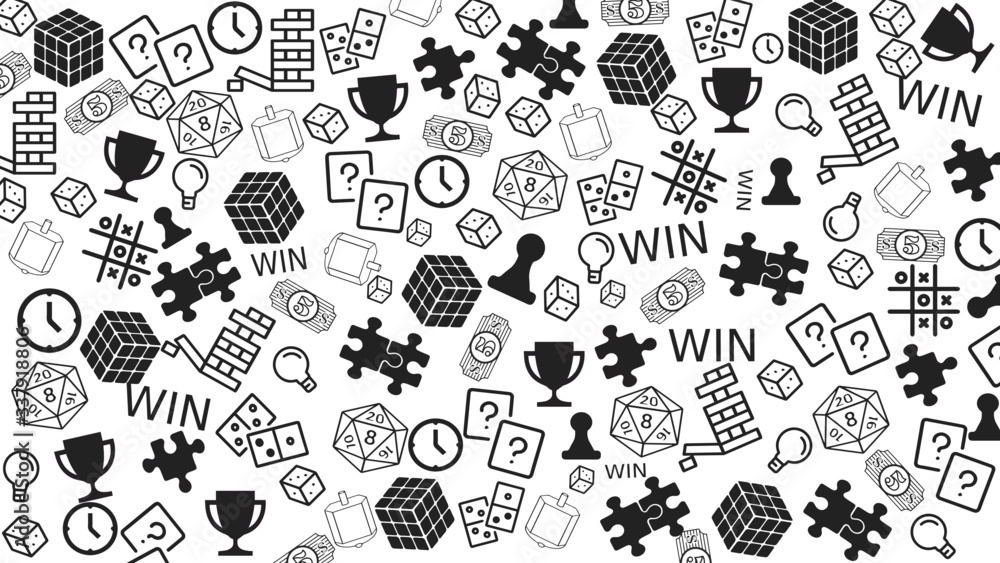 seamless pattern with game board Stock Vector | Adobe Stock