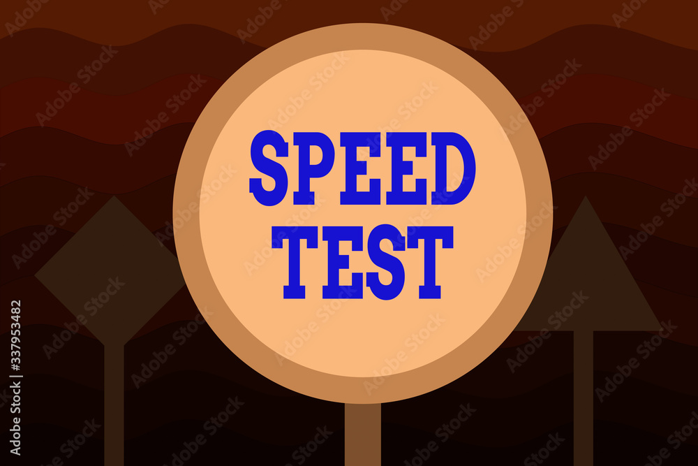 Handwriting text Speed Test. Conceptual photo psychological test for ...