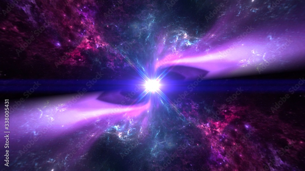 black hole, science fiction wallpaper. Beauty of deep space. Colorful ...