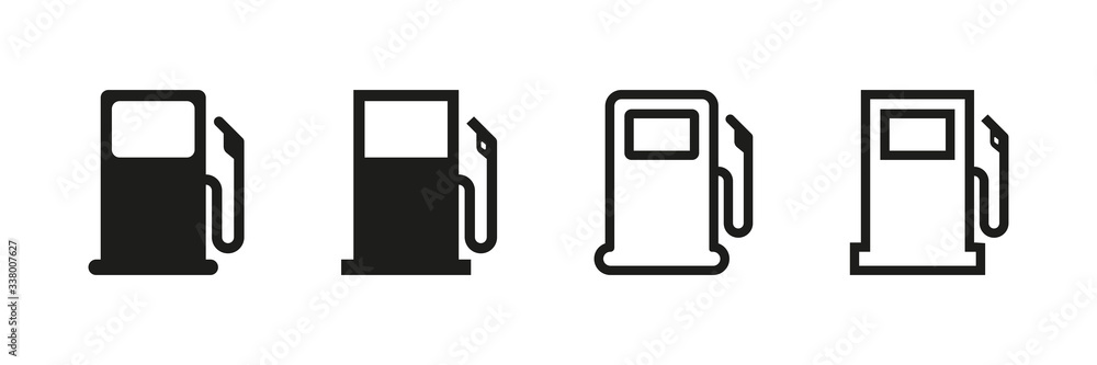 Fuel vector isolated icons. Pictogram illustration vector set of icons ...