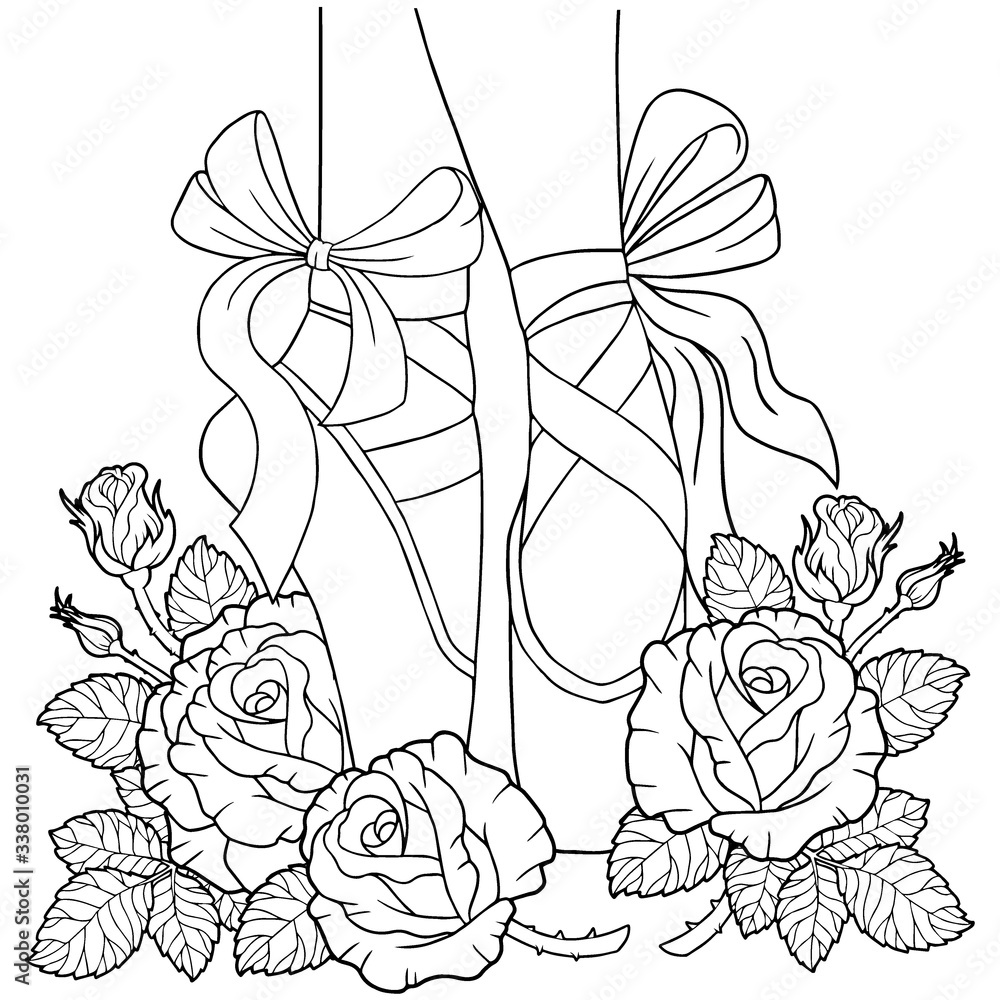 Ballet Shoe Coloring Pages
