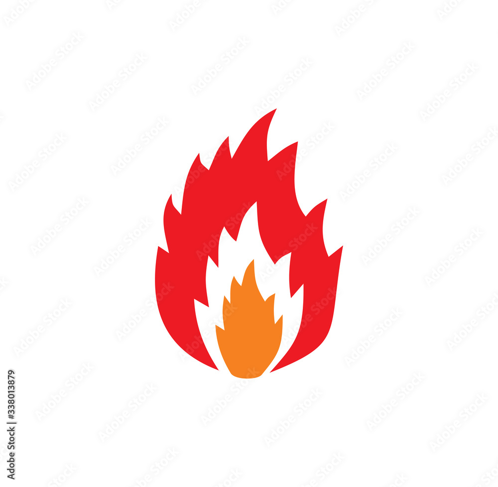 Fire related icon on background for graphic and web design. Creative ...