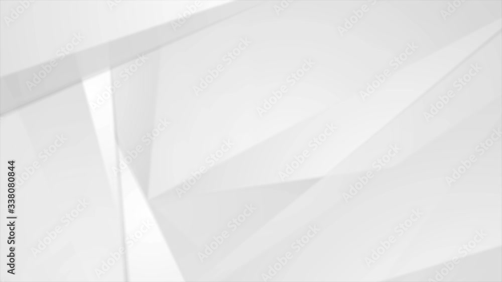 Grey minimal low poly abstract tech corporate motion background ...