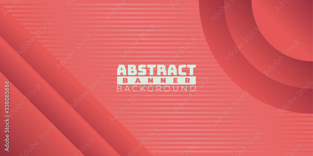 abstract banner background with red color, good for banner, flyer etc ...
