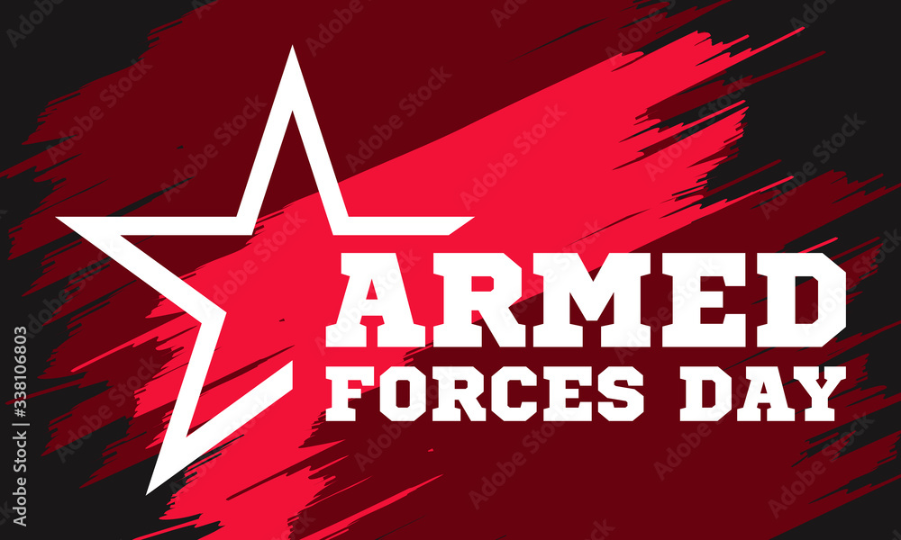 Armed Forces Day. Poster, Template, Card, Banner, Background Design ...