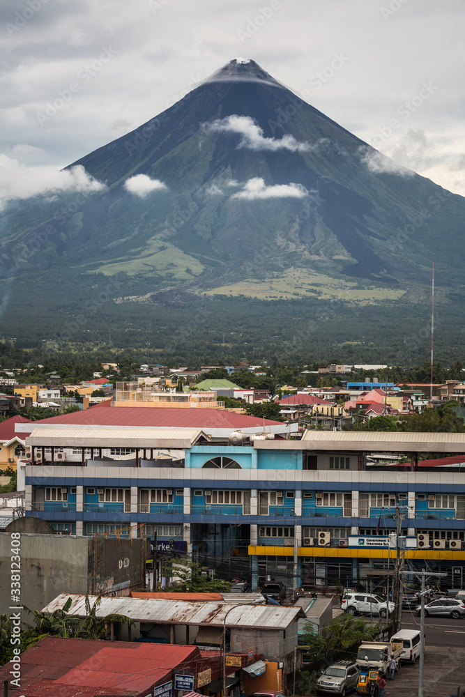 Mayon Volcano view from Legazpi Stock Photo | Adobe Stock