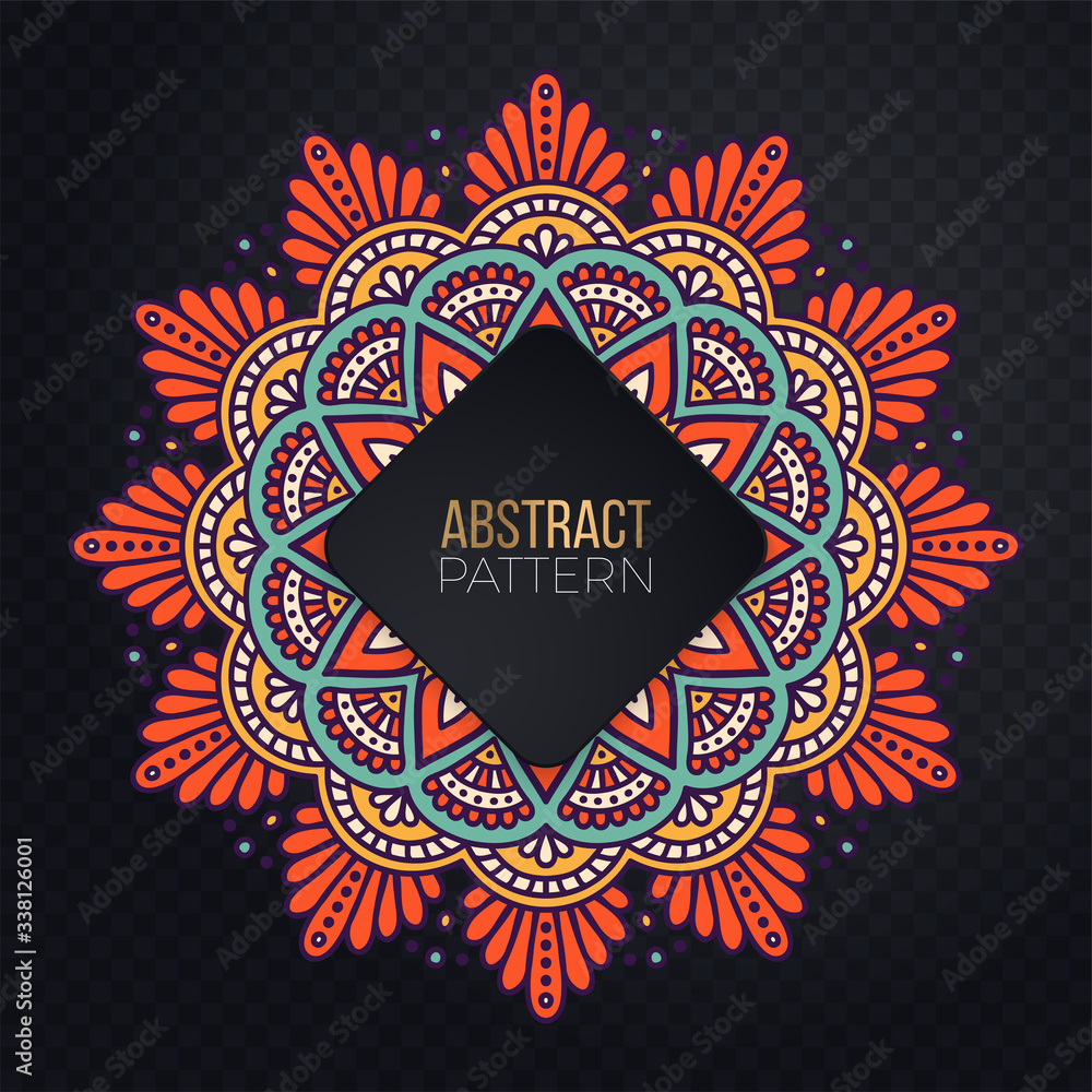 Vector indian Mandala Stock Vector | Adobe Stock