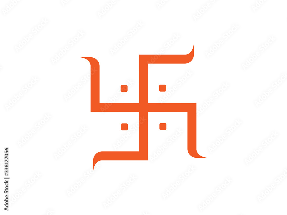 Buddha, swastika icon. Vector illustration, flat design. Stock Vector ...