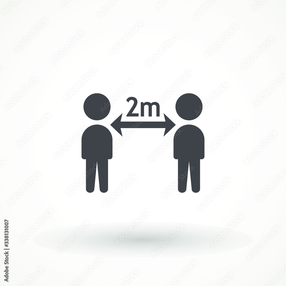 Keep distance sign. Coronovirus epidemic protective equipment ...