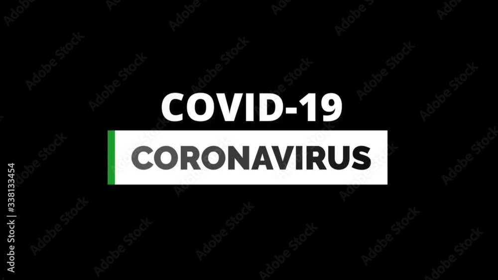Covid 19 Coronavirus Text Animation in Full HD. Covid 19 Coronavirus ...