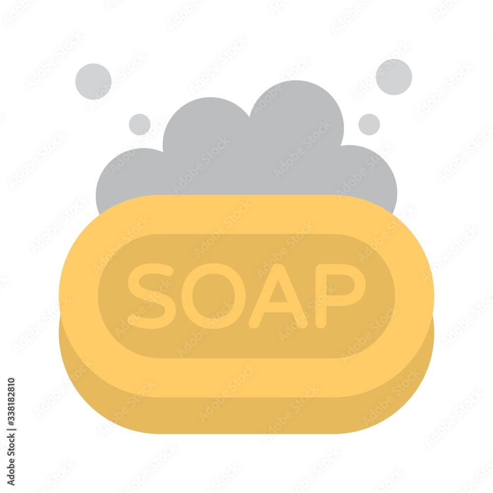 Soap icon. Antibacterial soab symbol. Hygiene sign. Wash your hands ...