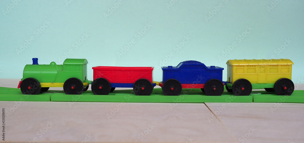 toy train and railway Stock Photo | Adobe Stock