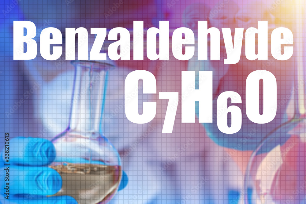 White label benzaldehyde and Formula C7H6O. Chemicals. Use of benzoin ...