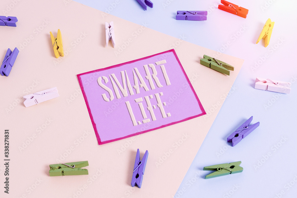 Handwriting text Smart Life. Conceptual photo approach conceptualized ...