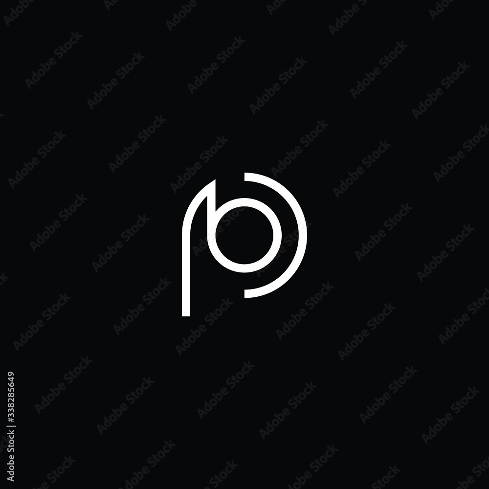 Minimal elegant monogram art logo. Outstanding professional trendy ...
