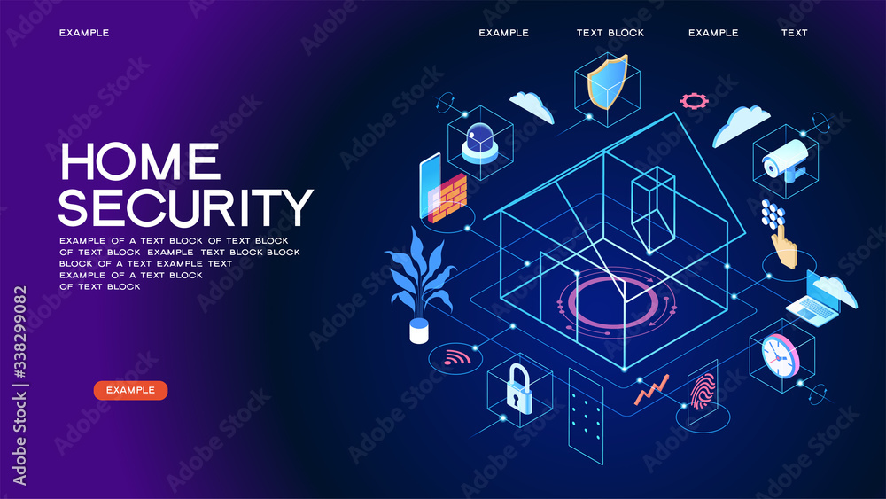 Security control concept. Secure infographic. Concept with technology ...