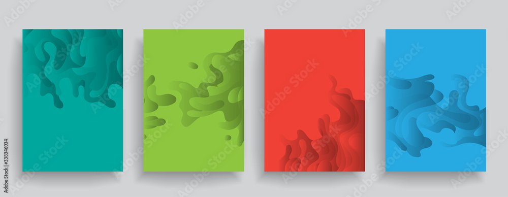 Liquid color background design. A4 format. Futuristic design posters ...