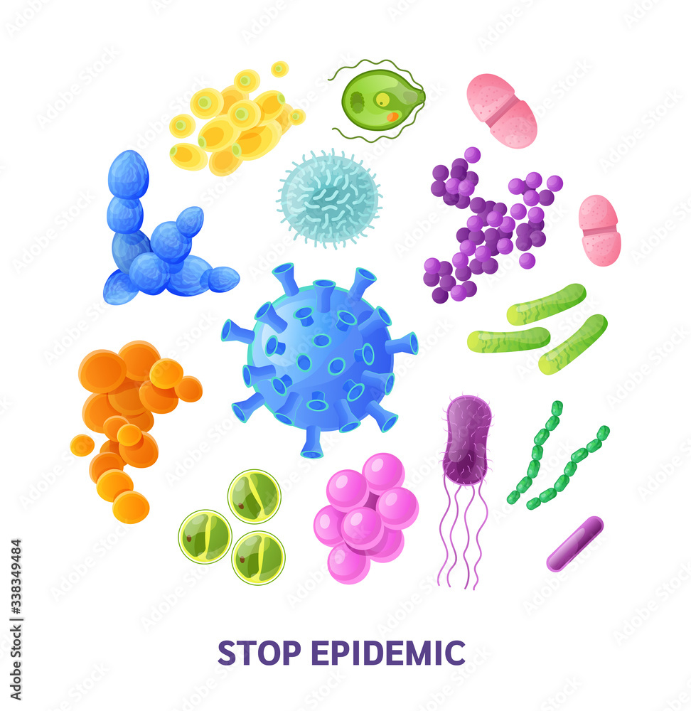 Fungi Bacteria Clipart