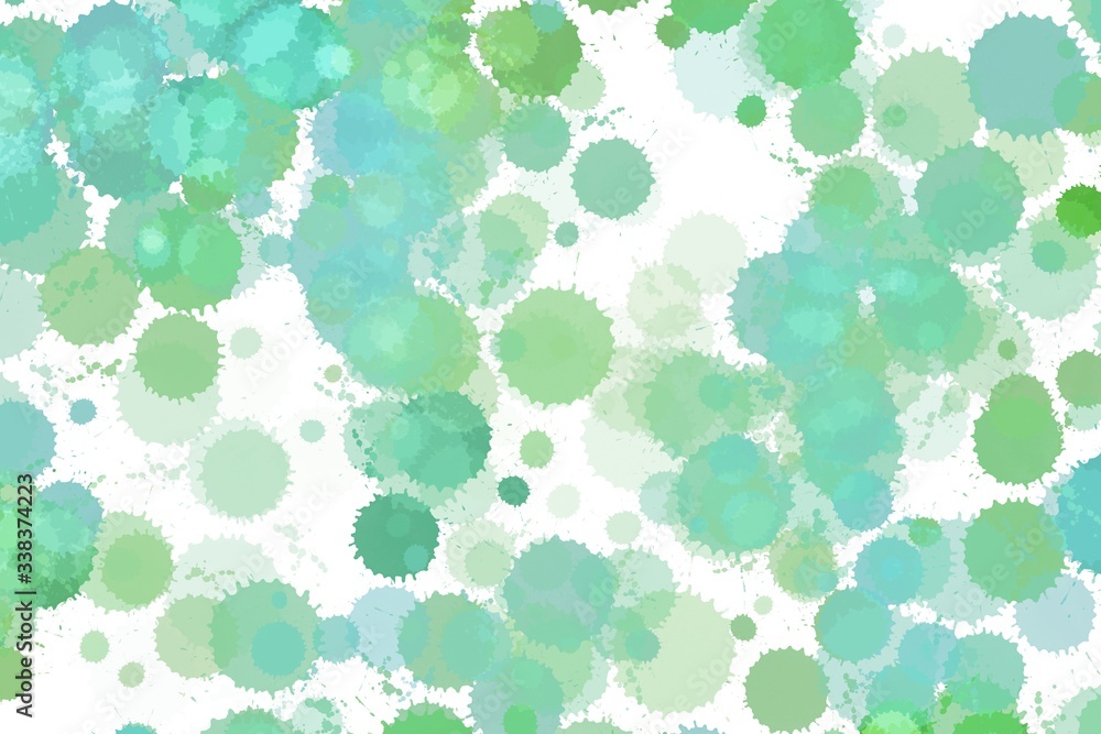 Colorful green ink splash illustration texture background Stock ...