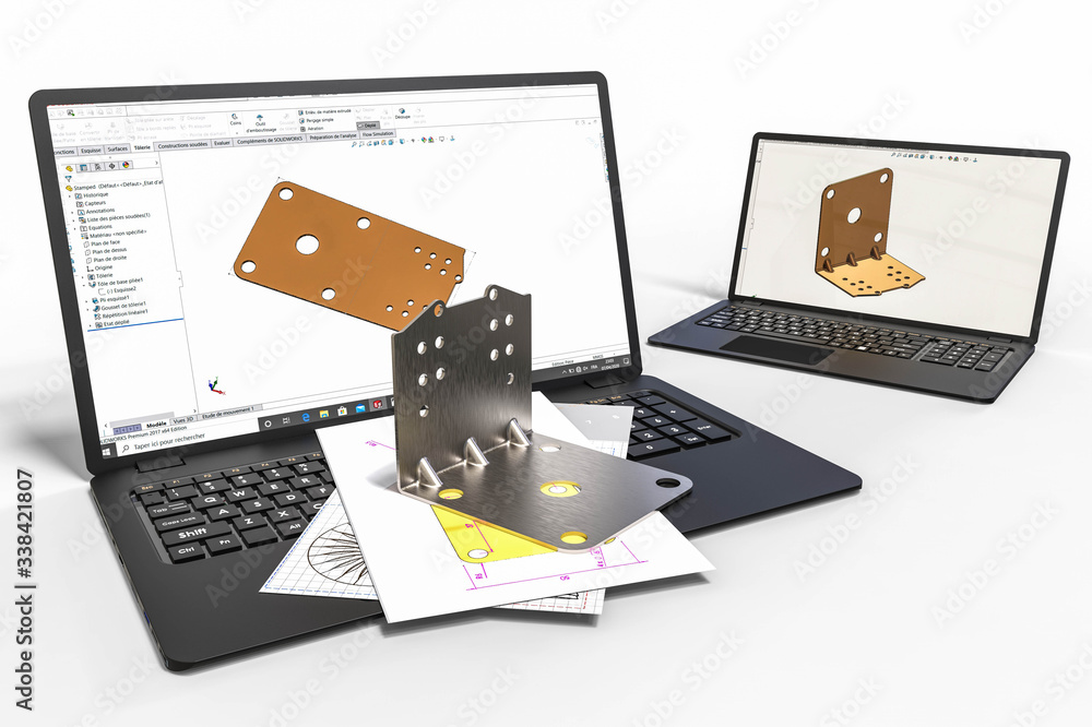 Computer aided design in Mold design with 3D software. Business ...