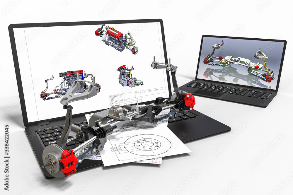 Computer aided design in Mold design with 3D software. Business ...