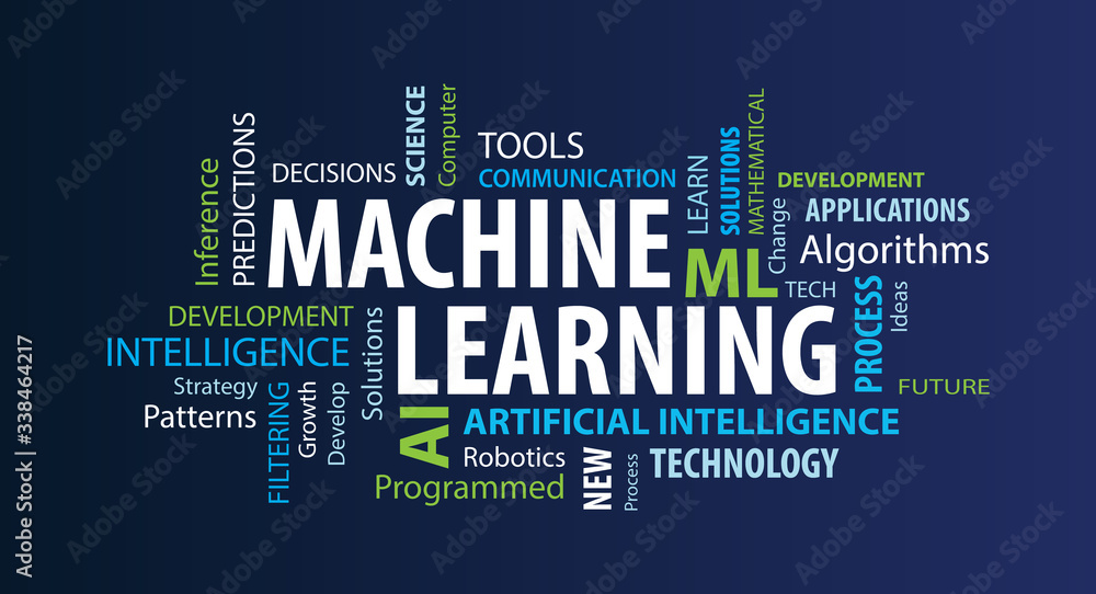 Machine Learning Word Cloud Stock Photo | Adobe Stock