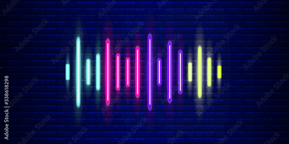 Sound waves. Abstract technology background. Vector wave. Stock Vector ...