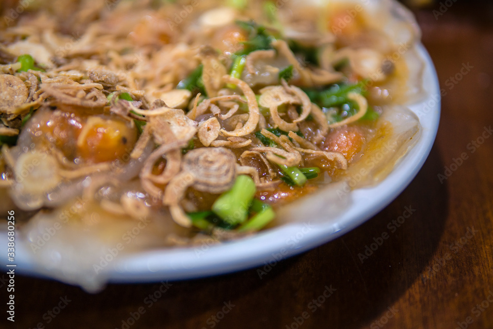 Tapioca Starch Chewy Crystal Dumplings with Shrimp and Pork fillings ...