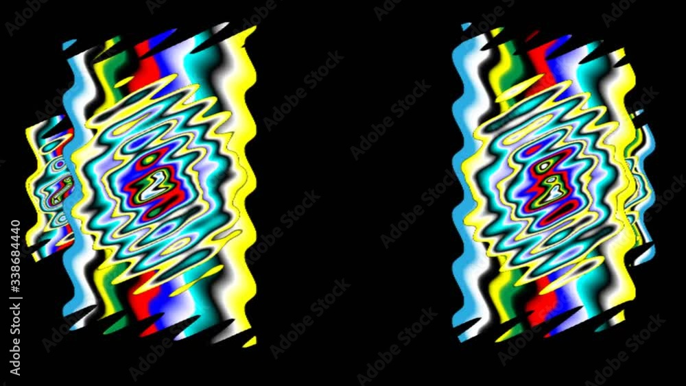 Visual illusions, moving waves. Psychedelic abstraction for hypnosis ...