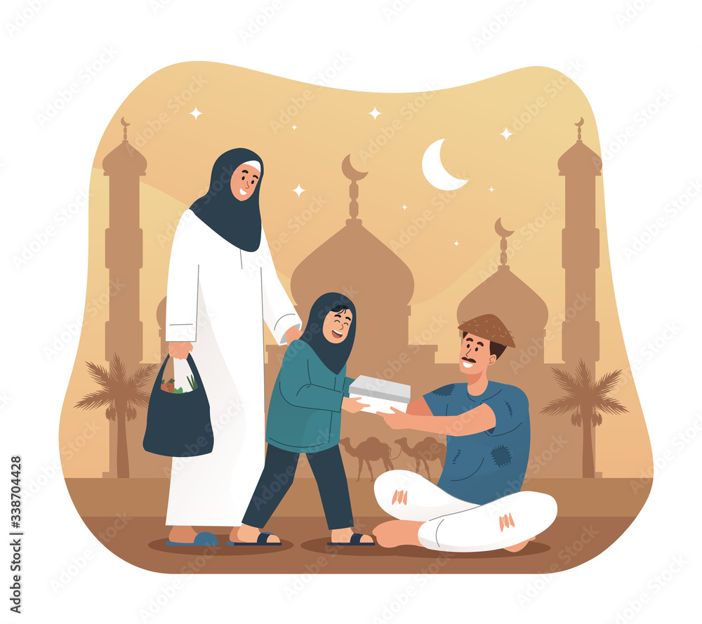 Giving To The Poor Cartoon