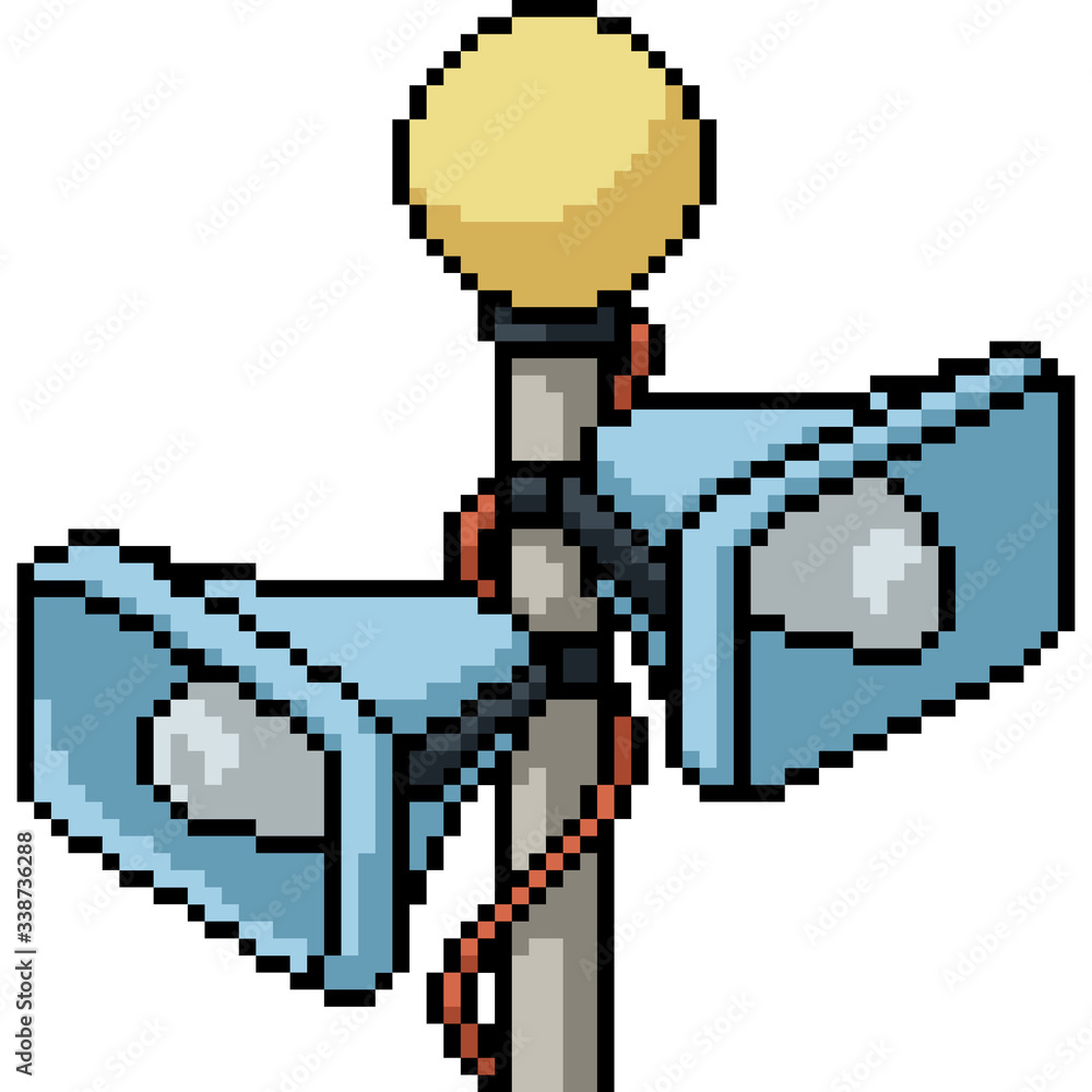 vector pixel art isolated speaker pillar Stock Vector | Adobe Stock