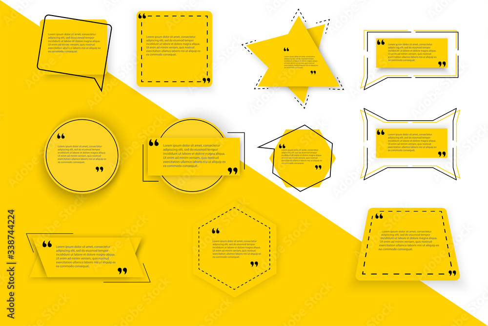 Quote remark frames.templates. Info tag, quote textbox blog remarks ...