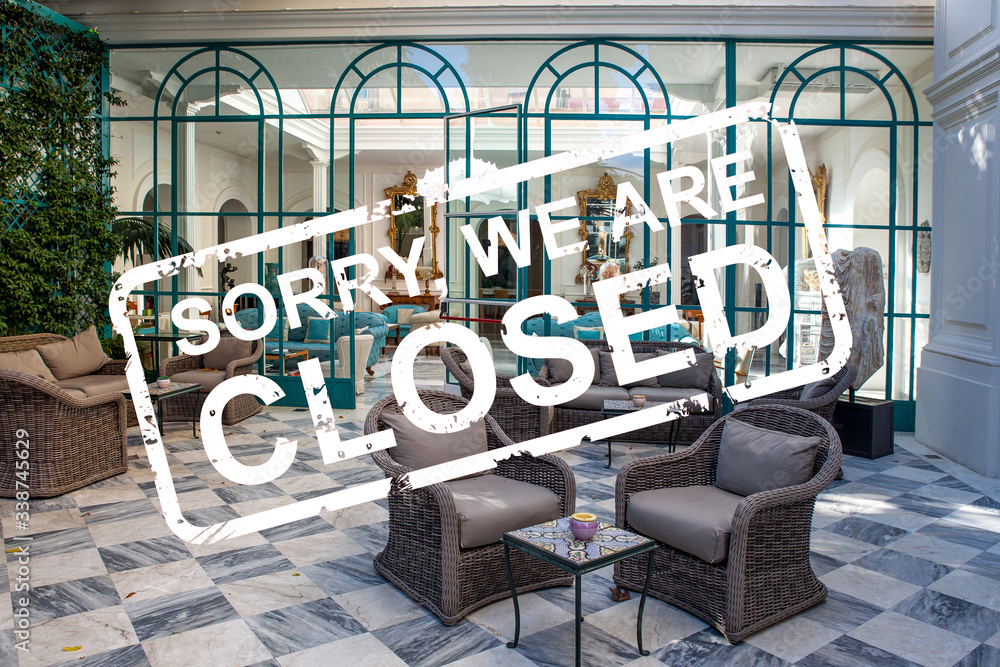 hotel closed due to pandemia Covid-19 Stock Photo | Adobe Stock