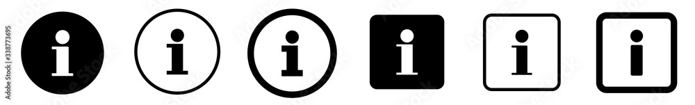 Info Point Icon Black | Information Illustration | i Point Symbol ...