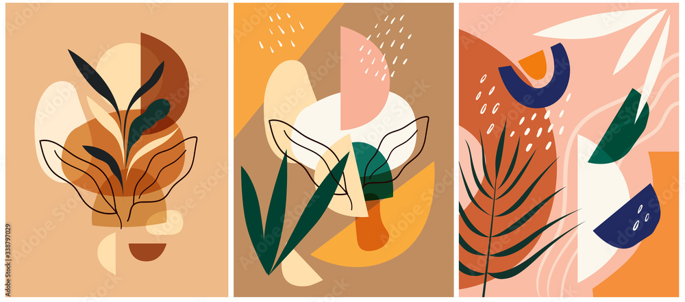 Abstract colorful vector illustrations. Abstract compositions, design ...