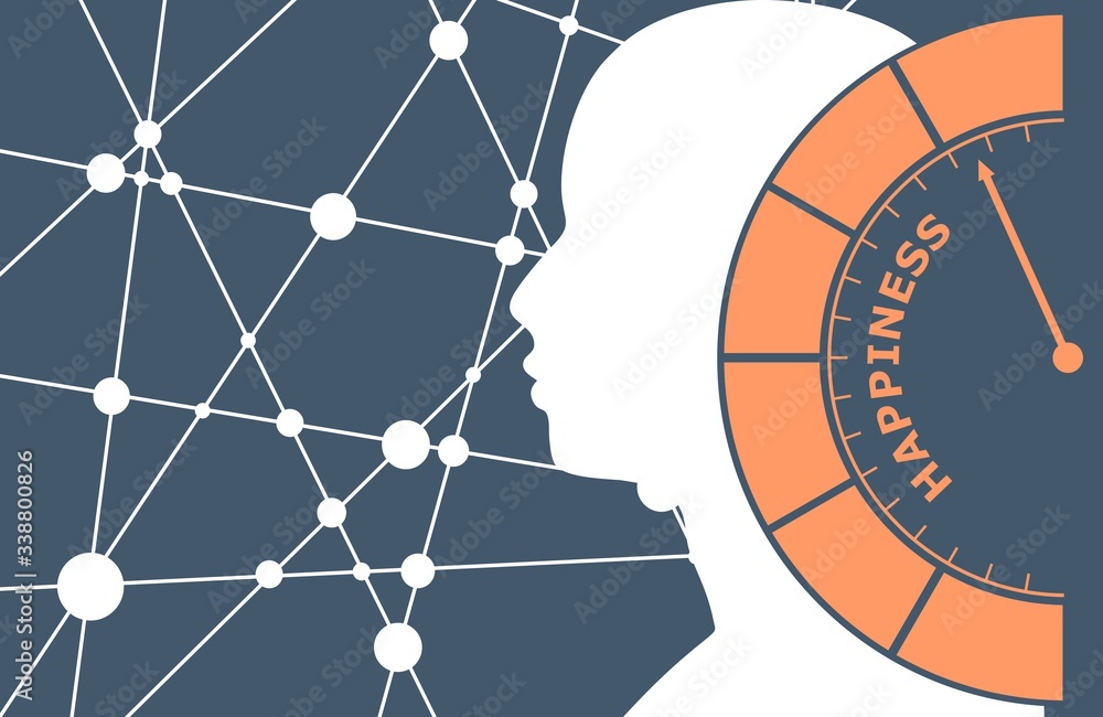 Good mood meter measure happiness or satisfaction level. Scale with ...
