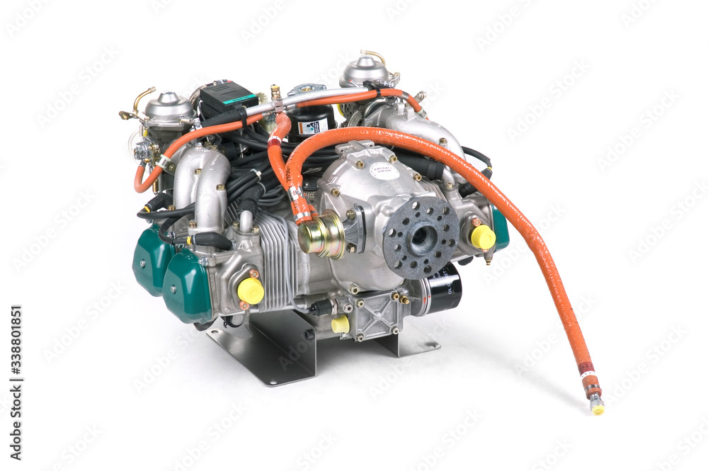 Aircraft engine company Rotax for aircraft Stock Photo | Adobe Stock