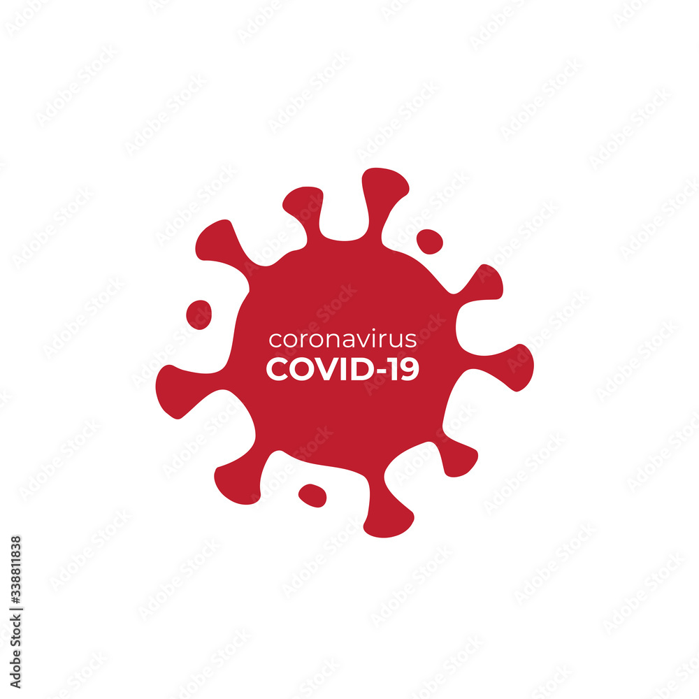 Vecteur Stock Virus covid-19 vector icon on white background ...