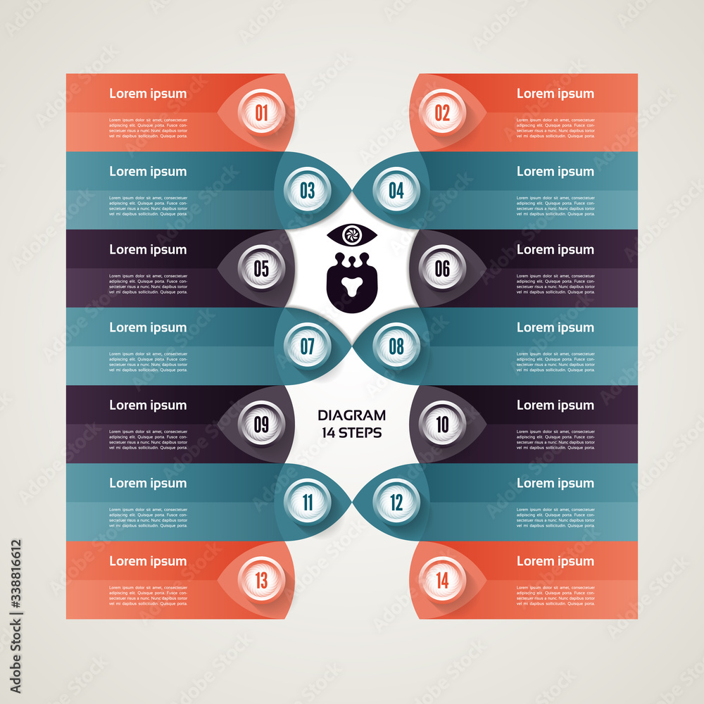 Vector progress background. Template for diagram, graph, presentation ...