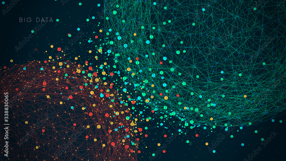 Futuristic technology for processing information flow, world big data ...