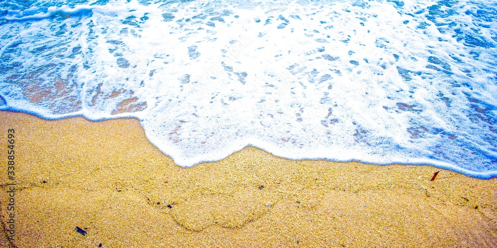 sand beach and sea surface for banner wall mural wallpaper ...