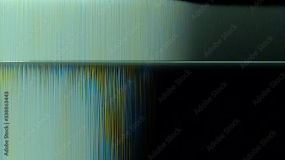 Video signal captured from damaged/corrupted video camera sensor 5 ...