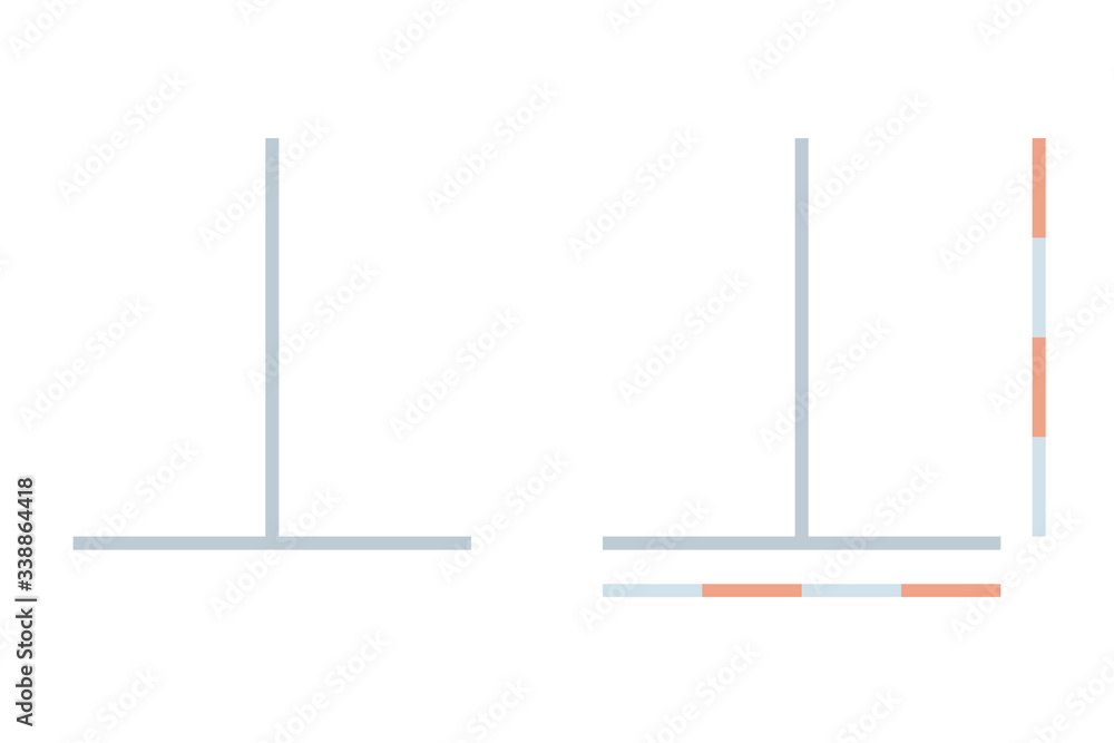 Vertical horizontal illusion. This optical illusion is the tendency for ...