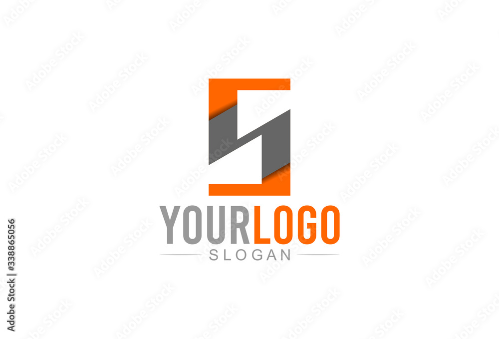 square letter H vector logo template Stock Vector | Adobe Stock