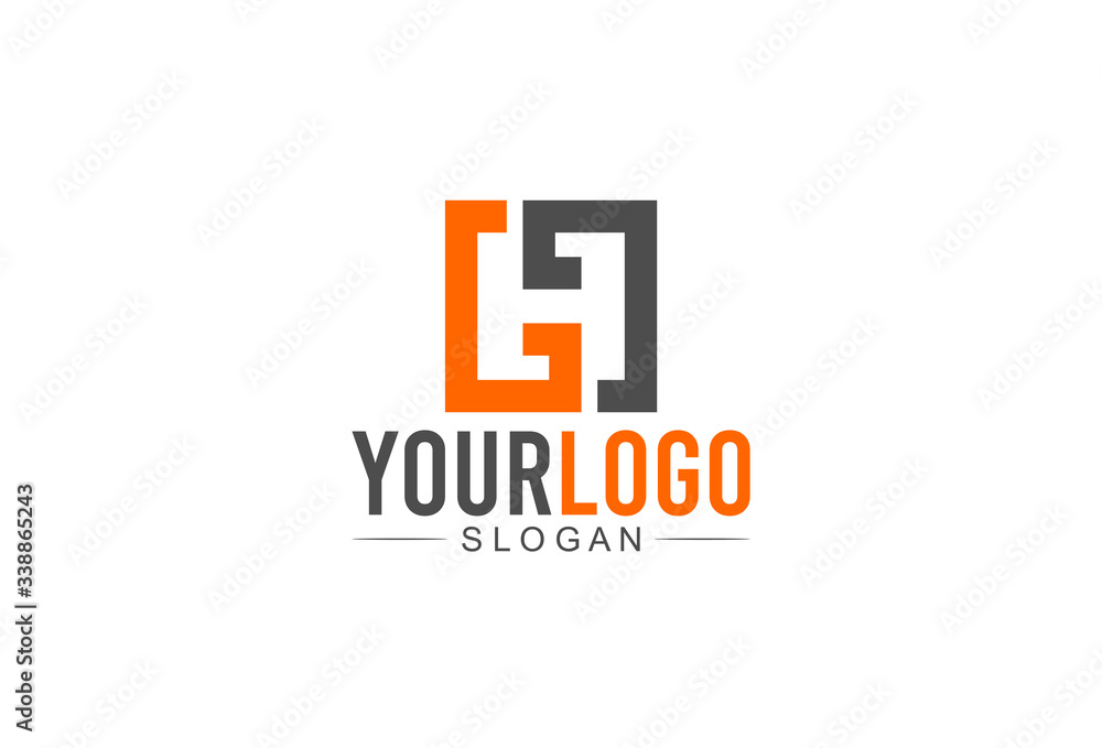 linked line letter H vector logo Stock Vector | Adobe Stock