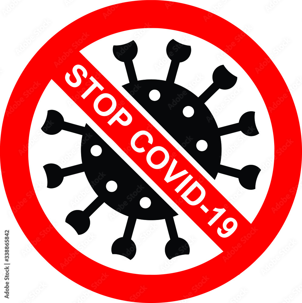 Stop the coronavirus Covid-19. Warning against the spread of the ...